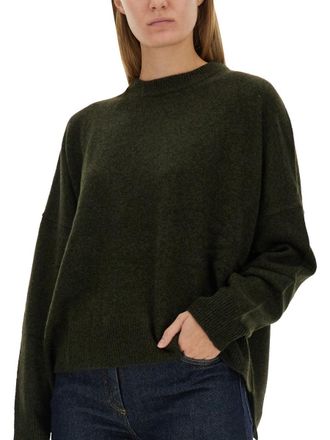Aspesi Wool Jersey Knit Jumper - Green