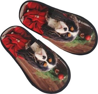 Generic Pantoufle Maison Chien Cavalier King Charles Spaniel Chaudes Pantoufles Confortable Chaussons Maison Doux Hiver Chaussures Chaudes Pour Maison Salon H