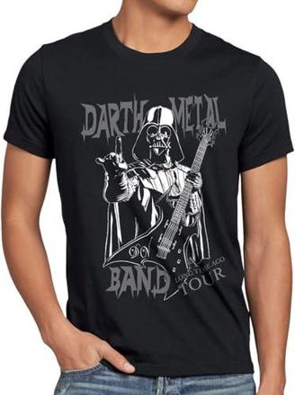 style3 Darth Metal Band T-Shirt Homme, Taille:M;Couleur:Noir
