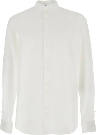 Emporio Armani Chemise Classique en Coton - Homme - Chemises - Blanc - Taille: XL