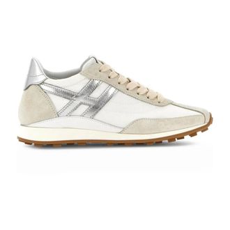 Hogan Femme, Chaussures, Blanc, Taille: 39 EU H699 Leather Blend Baskets