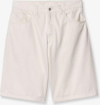 Carhartt Work in Progress Brandon white denim bermuda shorts - CARHARTT WIP - gender_Man