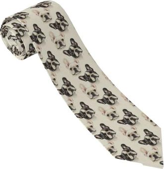 Generic Cravate Pour Hommes Mignon Bouvier Fran&ccedil;ais 1 Impression Classique Tie Formelle Cravate DAffaires Pour Remise De Dipl&ocirc;me F&ecirc;te Affaires