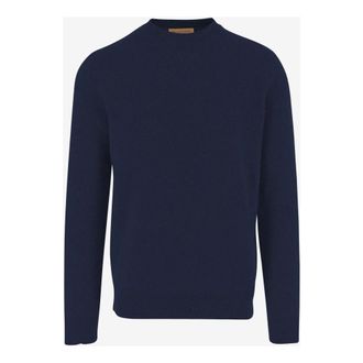 Guest In Residence Navy Cashmere Crew Neck Sweater - - Knitwear - Herren - Blau - L