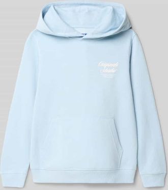 Jack & Jones Hoodie mit Label-Print und Känguru-Tasche