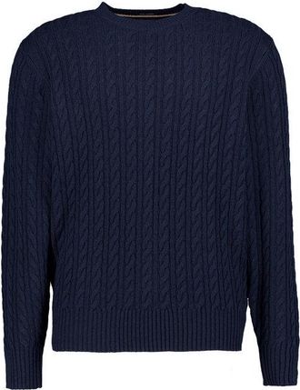 HUGO BOSS Herren Pullover blau unifarben