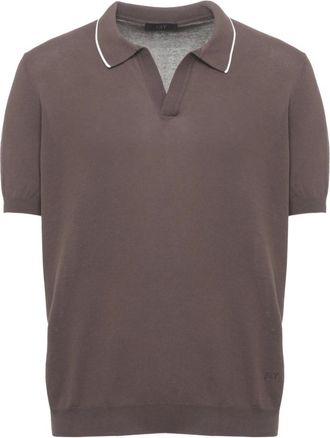 Fay Homme, Tops, Brun, Taille: 2XL Polo