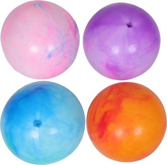 Milisten 4er-Pack aufblasbare Yoga-Übungsbälle: Dicke, rutschfeste Stabilitätsbälle für Core-Training, Yoga, Pilates, aktives Sitzen, Physiotherapie, Heim-Fitn