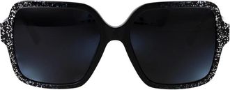 Jimmy Choo London Femme, Accessoires, Noir, Taille: 55 MM Squared Lunettes de soleil