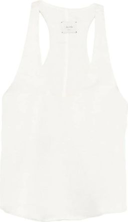 Alysi Femme, Tops, Blanc, Taille: 38 FR Canotta Lino Cupro Top