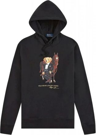Ralph Lauren Homme, Sweatshirts et sweats &agrave; capuche, Noir, Taille: L Bear Sweat &agrave; capuche