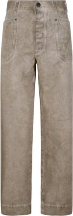 Vivienne Westwood Homme, Jeans, Beige, Taille: W31 Pantalon Droit M&eacute;tallis&eacute;