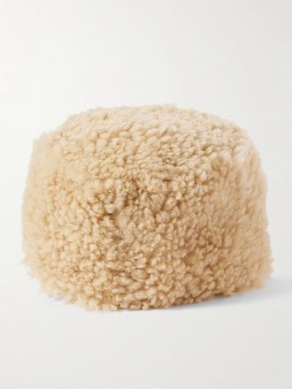 Toteme M&uuml;tze Aus Shearling - Creme