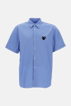 Comme Des Gar&ccedil;ons Gestreiftes Kurzarmhemd