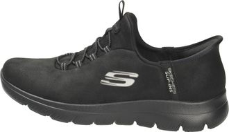 Skechers Damen Summits Unknown Trail Sneaker, Black Mesh/Trim, 42 EU