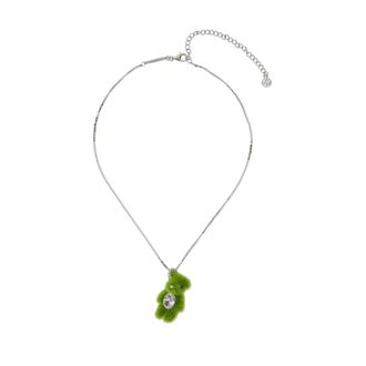 Yvmin Yvmin, Femme, Accessoires, Vert, Taille: ONE Size Grass Bear Long Necklace