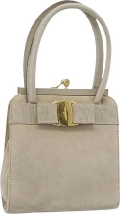 Ferragamo Sac &agrave; main Pre-owned - Femme - Pre-owned - Beige - Taille: ONE Size