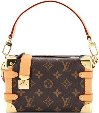 Louis Vuitton Side Trunk Handbag Monogram Canvas PM shoulder bag - Marron