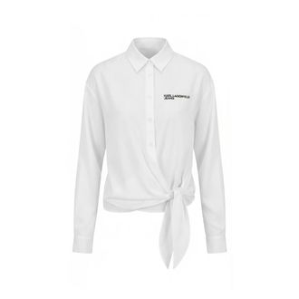 Karl Lagerfeld KLJ Tied Blouse - - Blouses & Shirts - Damen - Wei&szlig; - S