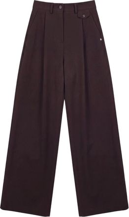 ottod'Ame Femme, Pantalons, Brun, Taille: 38 FR Pantalon large