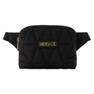 Versace Gepolsterte Bauchtasche Fr&uuml;hling-Sommer 2025 - - Bags - Herren - Schwarzk - ONE SIZE