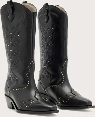 AllSaints Dolly - Bottines clout&eacute;es - Noir