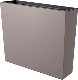 Prosperplast Urbi Case Blumenkasten f&uuml;r Balkon, mit Beh&auml;lter, Ma&szlig;e (mm) 580 x 180 x 498 cm, Mocca