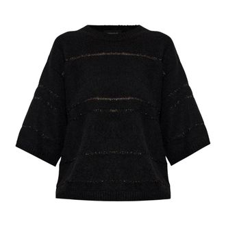 Fabiana Filippi Paillettenpullover - - Knitwear - Damen - Schwarzk - XS
