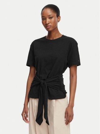Tommy Hilfiger T-Shirt WW0WW49256 Schwarz Relaxed Fit