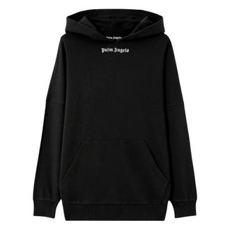 Palm Angels Classic Logo Over Hoodie - - Sweatshirts & Hoodies - Herren - Schwarzk - L