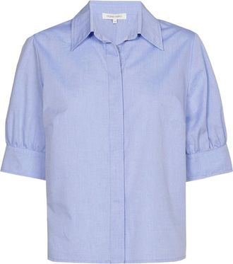 Marie M&eacute;ro Femme, Blouses et Chemises, Bleu, Taille: 40 FR Short Sleeve Shirt