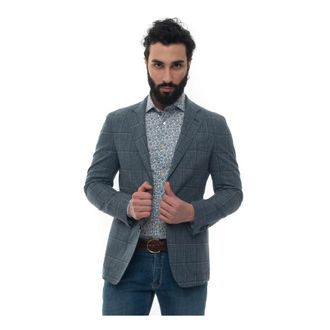 LUIGI BORRELLI NAPOLI Nisida Sakko ohne Futter- dekonstruiert - - Jackets - Herren - Blau - 3XL