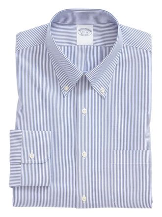 Brooks Brothers chemise Oxford &agrave; rayures - Bleu