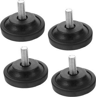 PartyKindom 4stücke Nivellierfüße Aus Gummi Für Laufbänder Nivellierpads Zur Kratzprävention Verstellbare Gummipads Für Möbel Und Fahrräder rutschfeste Unterlegsc