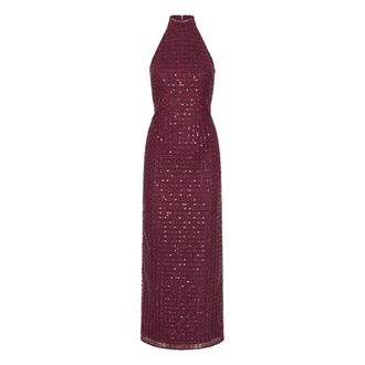 Rotate Blumen-Mesh-Maxikleid - - Dresses - Damen - Lila - S