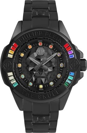 Philipp Plein unisex, Accessoires, Noir, Taille: ONE Size The $kull Genderless Watch