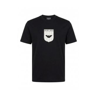 Emporio Armani Homme, Tops, Noir, Taille: XL T-shirt classique en jersey de coton