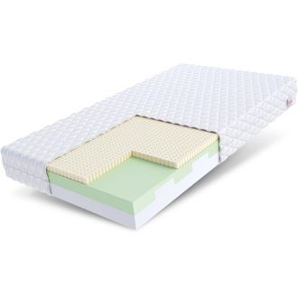 FDM Matratze bitonto Kaltschaum Latex hr Schaum 7 Zonen 80x200 H2/H3 15 cm jersey