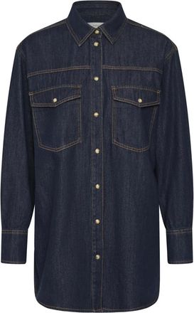 Inwear Hiroiw Oversized Shirt - Femme - Blouses et Chemises - Bleu - Taille: 48 FR