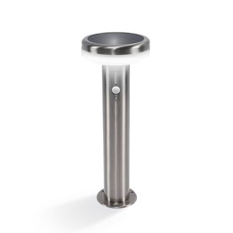 Esotec Solar Gartenleuchte Standleuchte Diona 48 mit Bewegungssensor, Edelstahl, 3 Betriebsmodi, Au&szlig;enleuchte, Solarlampe f&uuml;r au&szlig;en, wetterfest, winterfest 1