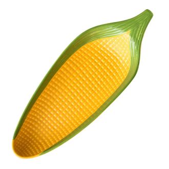 Valiclud Vorspeisenteller und Dessertteller aus Keramik 24X95cm Robustes Maiskolben Serviertablett f&uuml;r Grillgerichte und Dinnerpartys