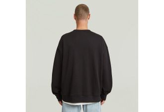 G-Star Sweater HB Badge im Relaxed Fit, Rundhalsform