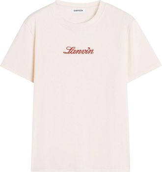 Lanvin t-shirt brodé - Rose