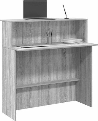 vidaXL Vidaxl - Bureau de r&eacute;ception sonoma gris 100x50x103,5 cm bois ing&eacute;nierie