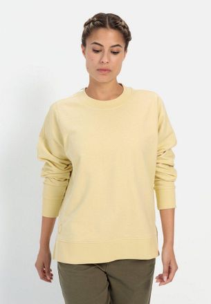 Camel Active Sweatshirt aus reiner Baumwolle Langarm Rundhals