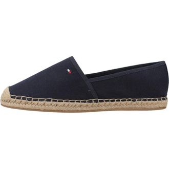 Tommy Hilfiger Femme, Chaussures, Bleu, Taille: 37 EU Espadrilles en toile avec broderie drapeau