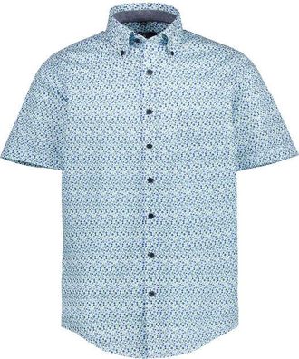 Casamoda CasaModa Herren Kurzarmhemd blau Baumwolle