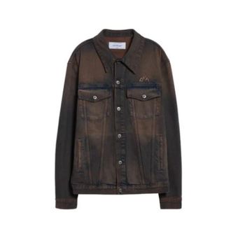 Off-white Braune Denim Skate Jacke - - Jackets - Herren - Braun - S