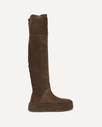 Casadei Suede knee-high Boots Female 36