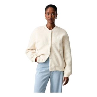 Guess Azha Bomber Jacket - Femme - Vestes - Beige - Taille: 44 FR